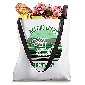 Getting Lucky In Kentucky Horse Derby Race Retro Vintage Tote Bag