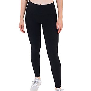 Spalding Women's Activewear High Waisted Polyester Ankle Legging, Black, 1X