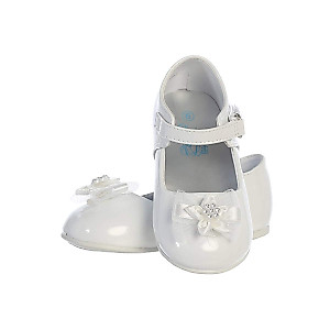 Swea Pea & Lilli Lito Joyce Infant Girls Special Occasion/Christening White/Ivory Shoe with Bow (4, White)