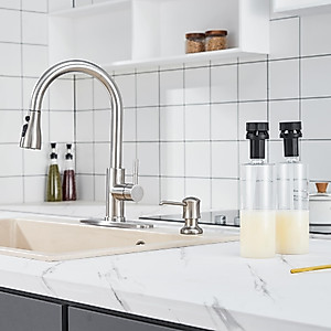 Updated Soap Dispenser Bottle for Kitchen Sink Bottle Replacement （500ML/17oz） DJS-ZYP-DJT-TM