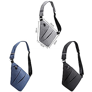 NUTSE 2023 New Personal Flex Bag, Fashion Waterproof Anti-thief Slim Sling Personal Shoulder Pocket Bag, Side Crossbody Backpack for Outdoor for Men Women (Gray)