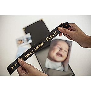 Brother TZe-R354 Labelling Tape Cassette, Gold on Black, 24mm (W) x 4M (L), Ribbon Tape, Brother Genuine Supplies