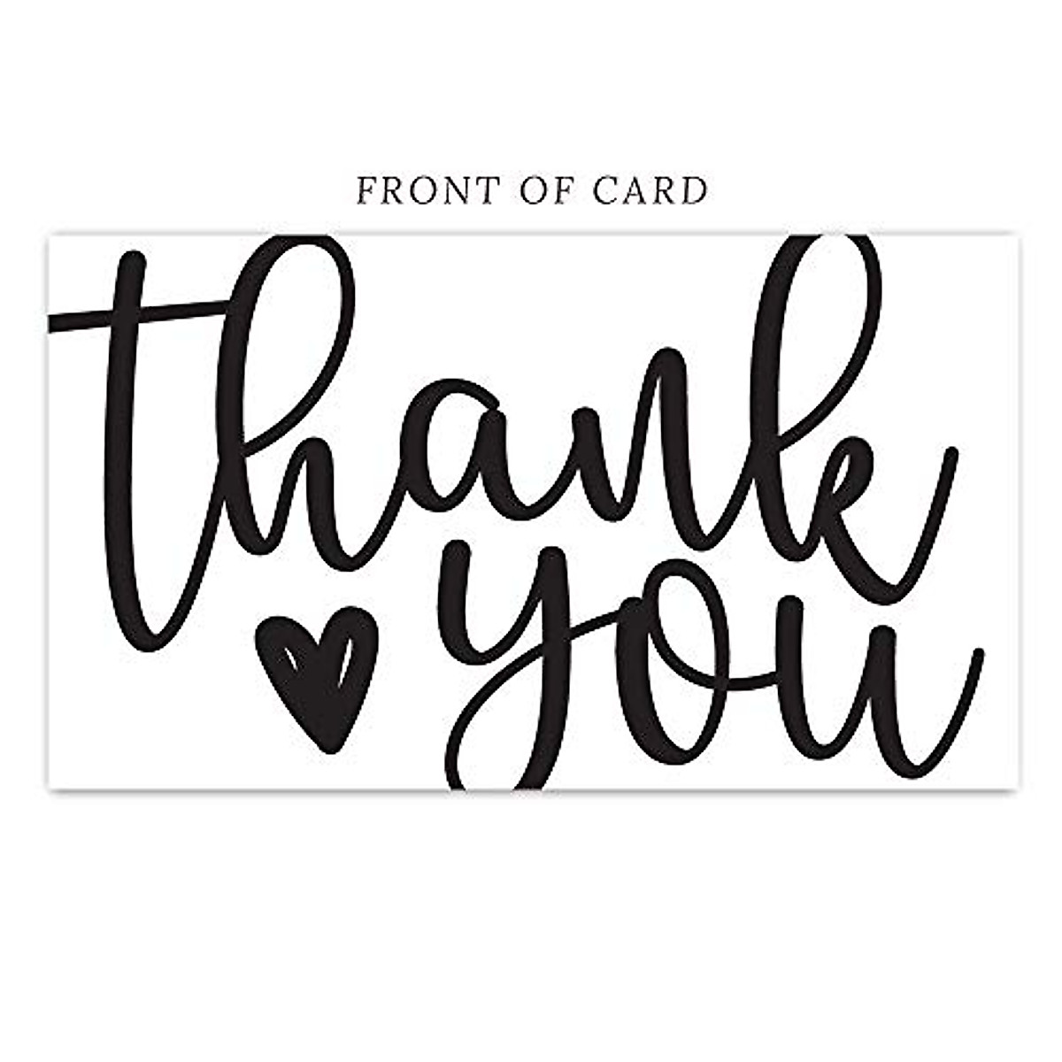 50 Fun Script Customer Thank You for Order Cards (3.5" x 2") Thank You for Supporting My Small Business - Small Online Business Package Insert - Business Card Size