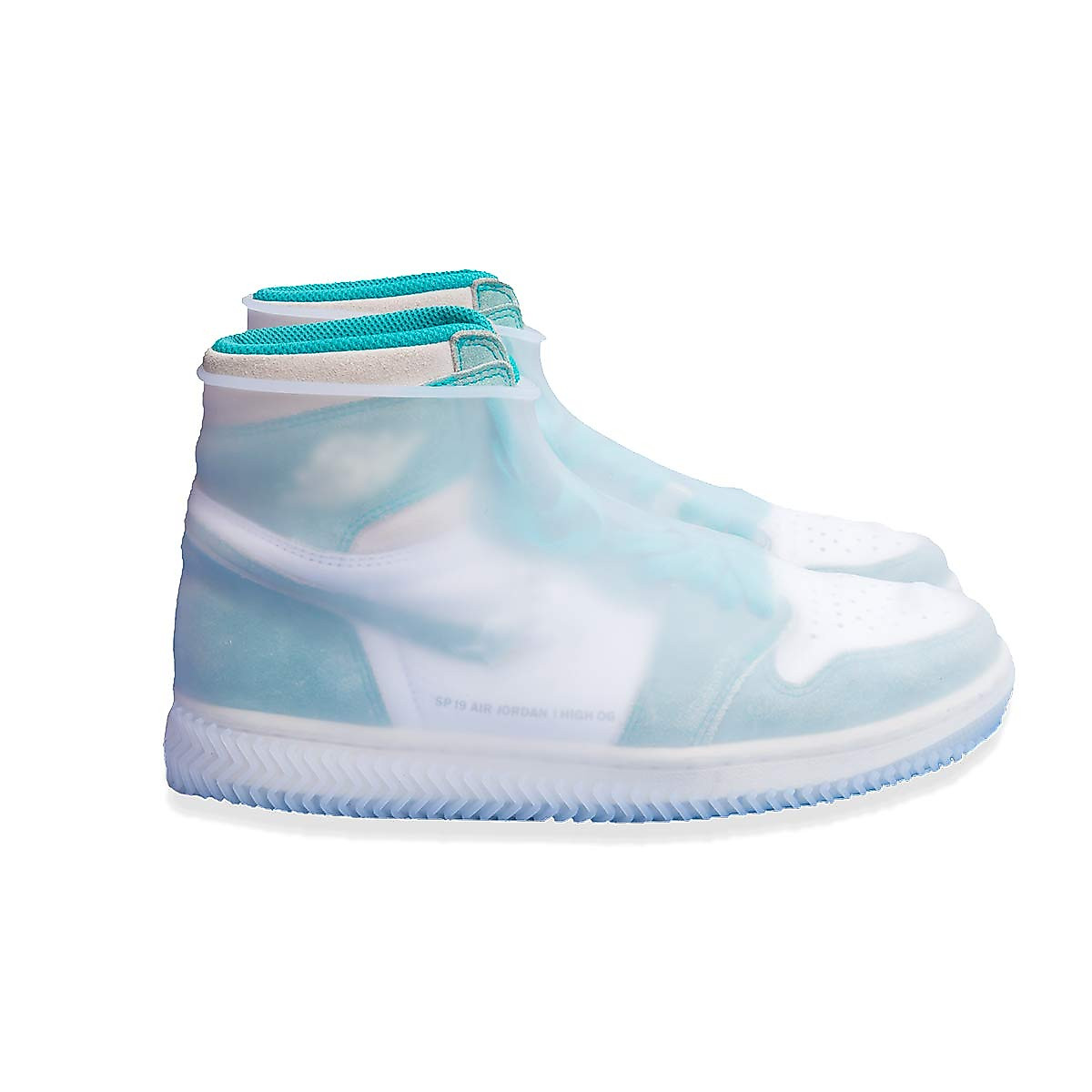 Silicone Shoe Covers, Waterproof Overshoes Reusable Slip Resistant Rain Shoe Cases for Men Women