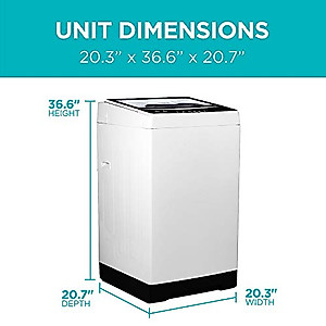 BLACK+DECKER BPWM16W Portable Washer, White & BCED26 Portable Dryer, Small, 4 Modes, Load Volume 8.8 lbs, White