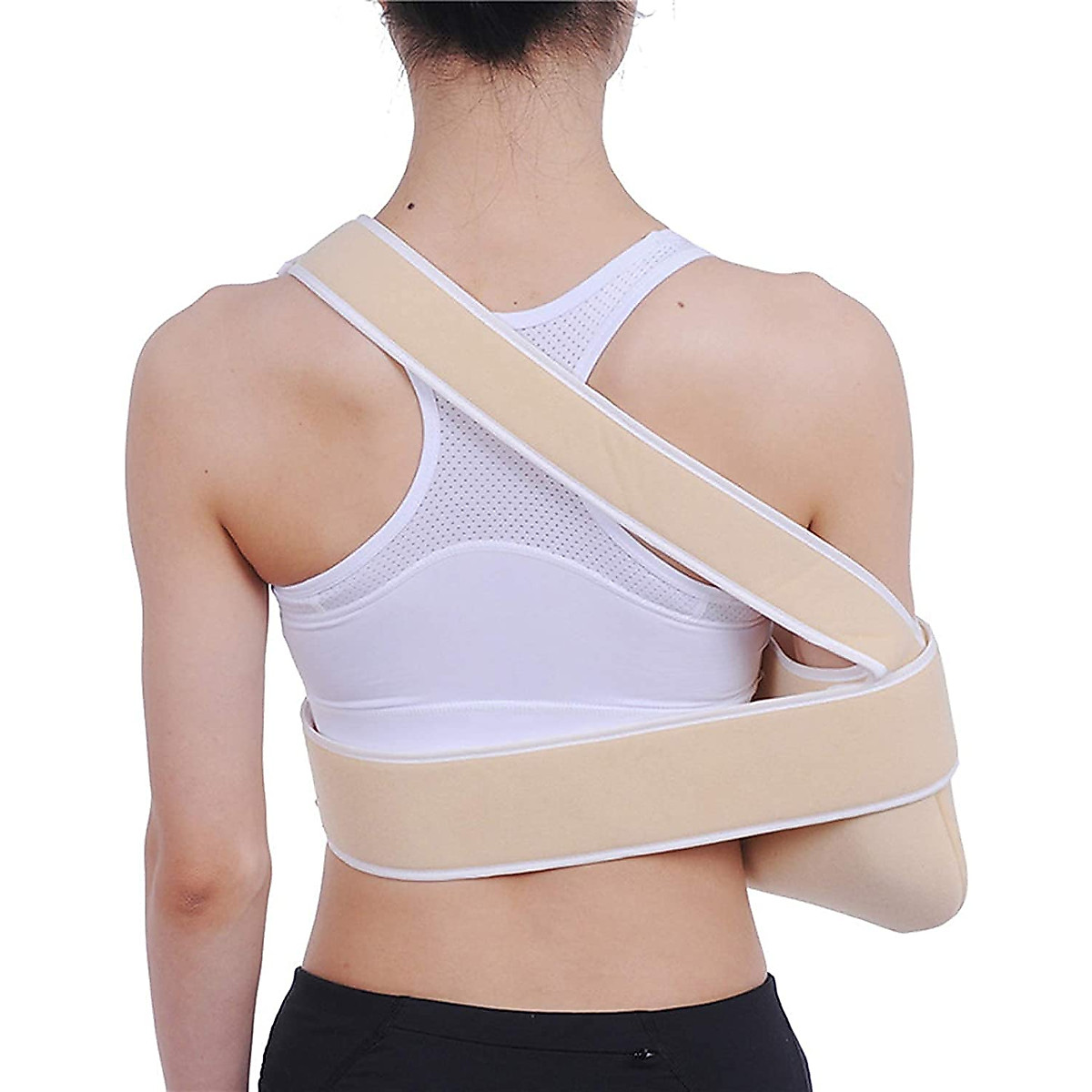 QIANMEI Fixed Elbow Brace Ergonomic Shoulder Strap, Arm Sling Shoulder Rotator Cuff Support Bracket, Medical Support Belt for Fractures Injury Support, Shoulder Surgery