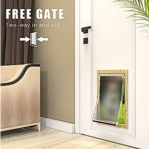 E-SDS Dog Door Replacement Flaps Medium Pet Flap Replacement for Dog Cat Doors Compatible with PetSafe PAC11-11038, 12 7/8" x 8 1/8"