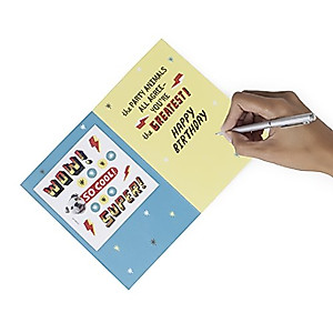 Hallmark Birthday Card for Kids with Stickers (Dog Party) (0399RZB1200)