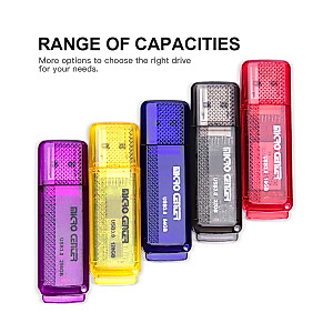 Micro Center SuperSpeed 2 Pack 32GB USB 3.0/USB3.1 Gen1 Flash Drive Gum Size Memory Stick Thumb Drive Data Storage Jump Drive (32G 2-Pack)