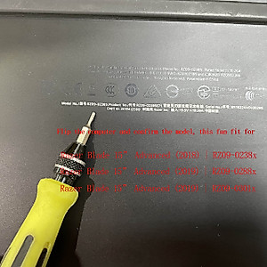 CPU & GPU Cooling Fan Replacement for Razer Blade 15 Advanced (2018-2021) 15.6" RZ09 RZ09-02385E92 RZ09-02386E91 RZ09-0288 RZ09-0301 RZ09-0330 DFS2001053E0T DFS551205WQ0T