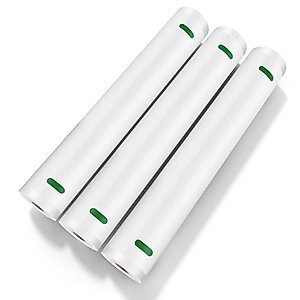 MAGIC SEAL Vacuum Sealer Bags, 3 Rolls 12’’ × 16.4’ Textured Vac Seal Bags for Food Storage or Sous Vide, BPA Free, Commercial Grade - NOT Work with MAGIC SEAL MS175 Vac Sealers