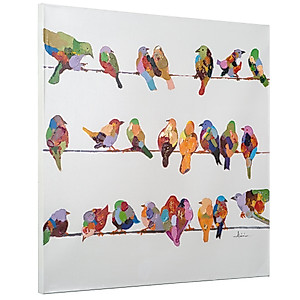 Yosemite Home Decor ARTACC0148 Birds on a Wire II Acrylic Painting, 36-Inch
