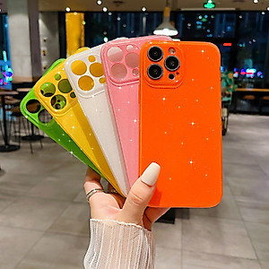 LIFCIUSO Glitter Bling Compatible with iPhone 13 Pro Max Case (6.7 inch) - Cute Sparkly Protective Case for Women and Girls, Soft TPU Design in Black