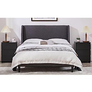 Yaheetech Wood Nightstands Set of 2, Bedside Tables with 3 Drawers, Cabinet Units Accent Tables with Storage Space for Bedroom/Small Space, Black