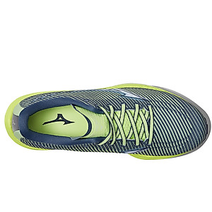 Mizuno womens Wave Rebellion Running Shoe, Neo Lime, 9.5 US