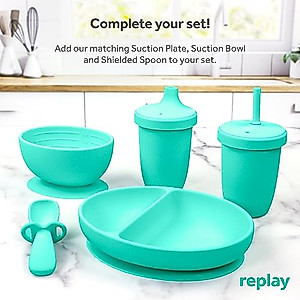 Re-Play Silicone Straw Cup for Toddlers - 8oz - Aqua