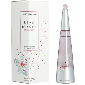 Issey Miyake L'Eau d'Issey Limited Edition EDT Spray, City Blossom, Woody, Floral, Fragnance, 3 Oz