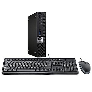 Dell Optiplex 7050 Micro Desktop, Intel i7, 16GB RAM, 256GB SSD, WiFi, Keyboard and Mouse, Windows 10 Pro (Renewed)