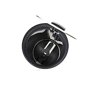 Bamodi Mini Step Trash Can with Lid - 0.8 Gallon Stainless Steel Garbage Can - Soft-Closing System and Removable Inner Bucket Trash Bin - Ideal for Bathroom, Bedroom and Kitchen - White