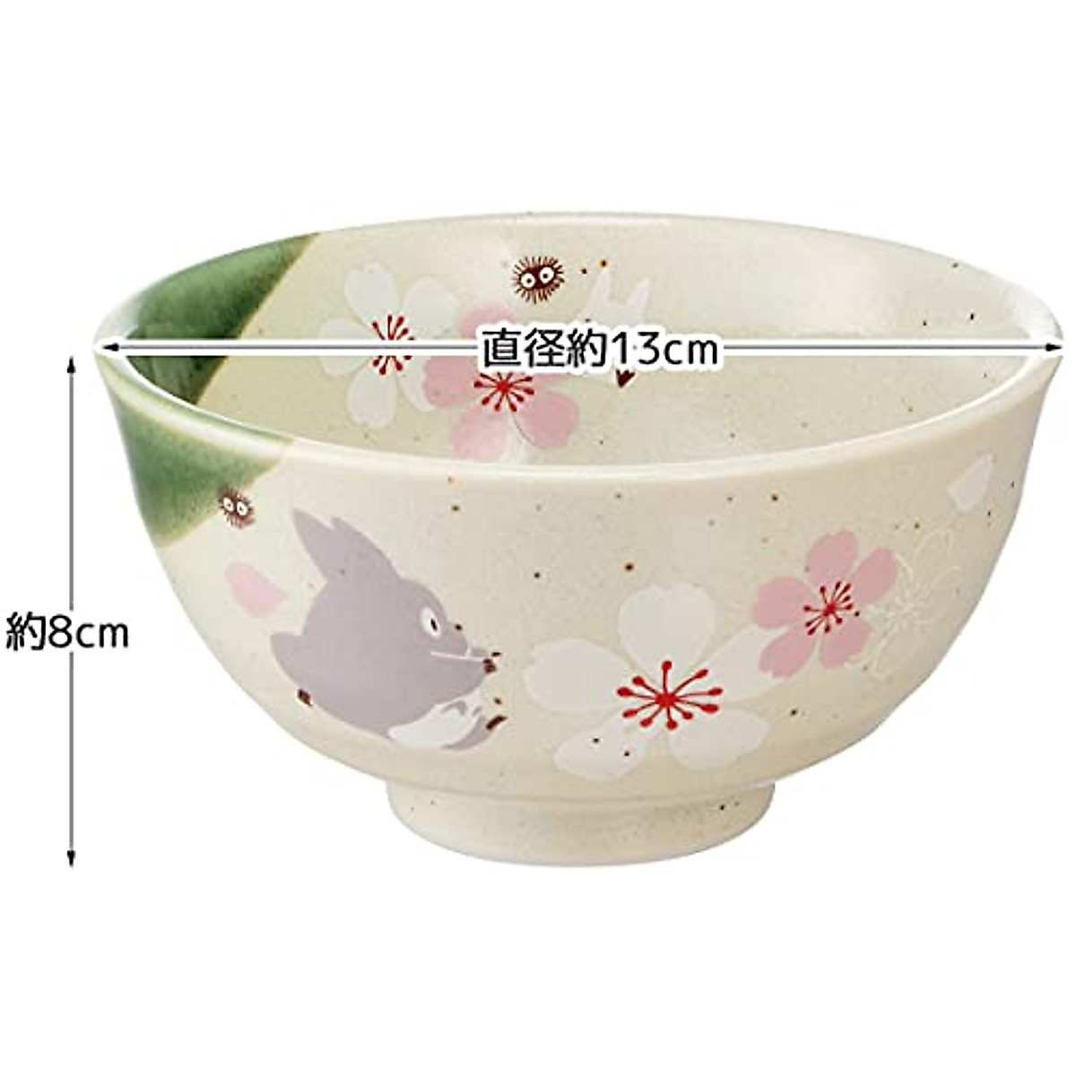 Studio Ghibli via Bluefin Porcelain My Neighbor Totoro Traditional Japanese Dish Series - Bowl [Sakura/Cherry Blossom] - Official Studio Ghibli Merchandise