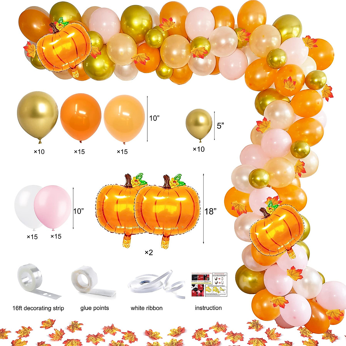 Little Pumpkin Baby Shower Decorations, Little Pumpkin Party Decorations for Rustic Fall Autumn Baby Shower Party Supplies, Halloween Thanksgiving Baby Shower Decor，A Little Pumpkin is On The Way