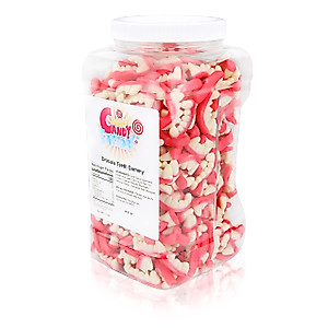 Sarah's Candy Factory Dracula Teeth Gummy Candy in Jar, 5 Lbs