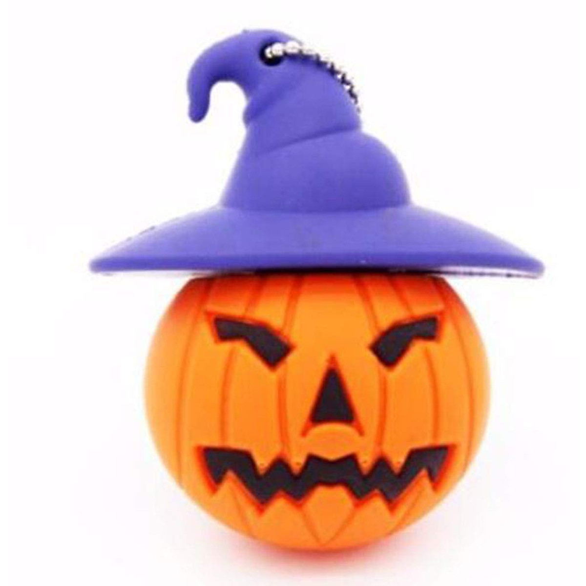 2.0 Halloween Pumpkin Purple Witch Hat 64GB USB External Hard Drive Flash Thumb Drive Storage Device Cute Novelty Memory Stick U Disk Cartoon