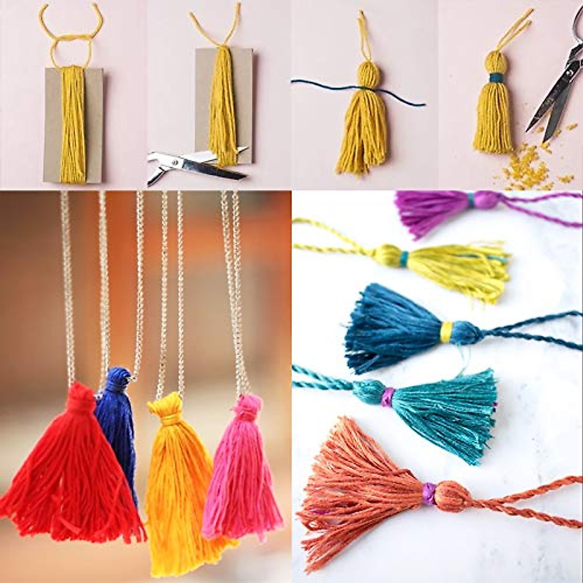 Similane Embroidery Floss 50 Skeins Cross Stitch Thread Rainbow Color Friendship Bracelets Floss Crafts Floss with 12 Pcs Floss Bobbins and 1 Pcs Needle-Threading Tool