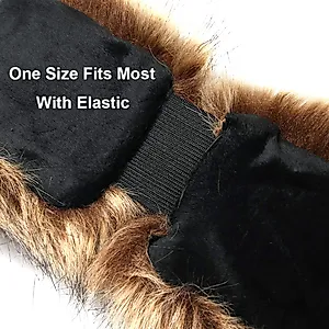 LA CARRIE Faux Fur Headband with Stretch Women's Winter Earwarmer Earmuff (Natural)