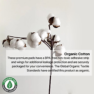 FJAKA USA [fee-ah-ka] Feminine Care Organic Cotton Cover Pads - Ultra Thin Sanitary Napkin Pads Heavy Absorbency, Unscented with Pad Wings for Women