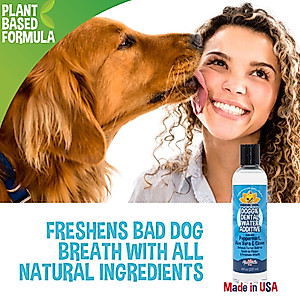 Bodhi Dog Peppermint Dental Dog Water Additive | Dental Water Additive for Dogs & Pets | Teeth, Breath & Healthy Gums | Freshens Breath & Reduces Tartar Build Up | Oral Care Cleaner | Made in USA, 8oz