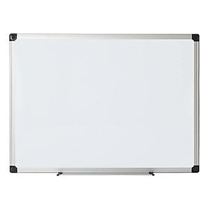 Office Depot® Brand Non-Magnetic Melamine Dry-Erase Whiteboard, 36" x 48", Aluminum Frame with Silver Finish