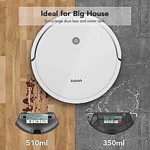 Zigma Robot Vacuum and Mop Combo, 6000 Pa Robot Vacuum Cleaner (H13-A)