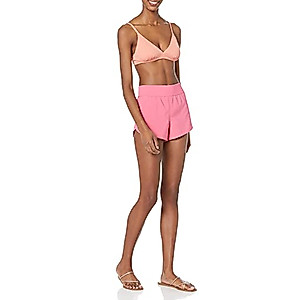 Amazon Essentials Women's Swim Short, Hot Pink, Medium