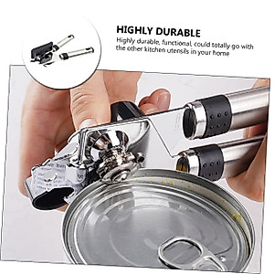 Anneome 1pc Bottle Opener Can Opener Electric Stainless Steel Electric Can Opener Hand Held Can Opener Jar Opener for Seniors Automatic Can Opener Kitchen Can Opener Metal Bottle Opener