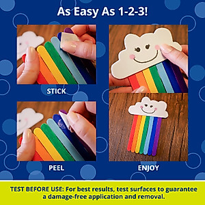 Glue Dots, Clear, Double-Sided Craft Dots, 1/2, Roll of 200 (08165E)