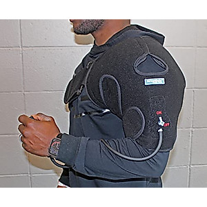 RangeMaster Adjustable Shoulder Compression Wrap for Hot/Cold Therapy - Relieve Arm Pain with Immobilizer Support for Tendonitis, Dislocated Joint, and Rotator Cuff Injuries | (FSA/HSA Approved)