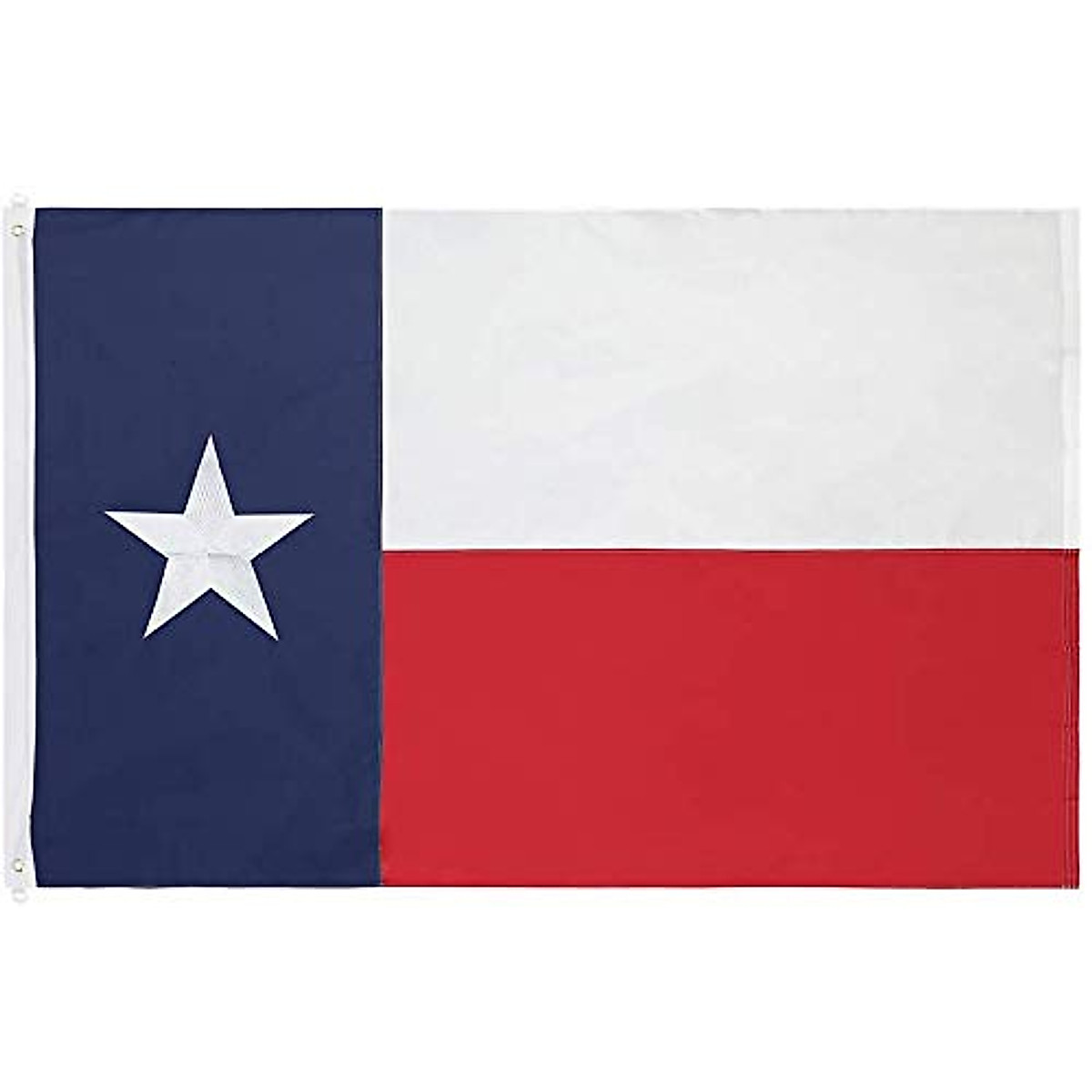 State of Texas + USA Flags 3x5 Feet Combo Pack - Embroidered 210D Nylon Flags with Sewn Panels