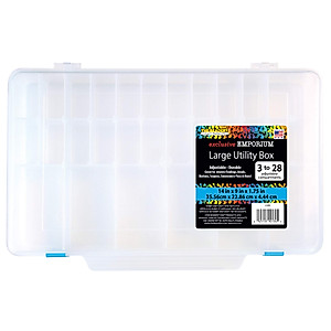 The Beadery Large Utility Box Storage Container, clear