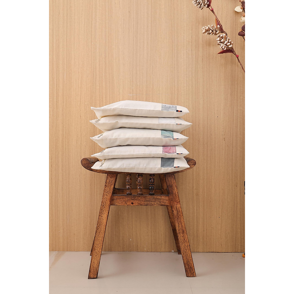 Scout Nature Cotton Storage Bag/Covers For Storage Set Of -12 Big Size Single 16 X 14 Inches | Saree Bag for Clothing Store | Transparent window