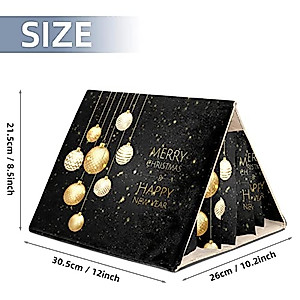 Small Pet Hideout Merry Christmas Happy New Year Background Hamster House Guinea Pig Playhouse for Dwarf Rabbits Hedgehogs Chinchillas