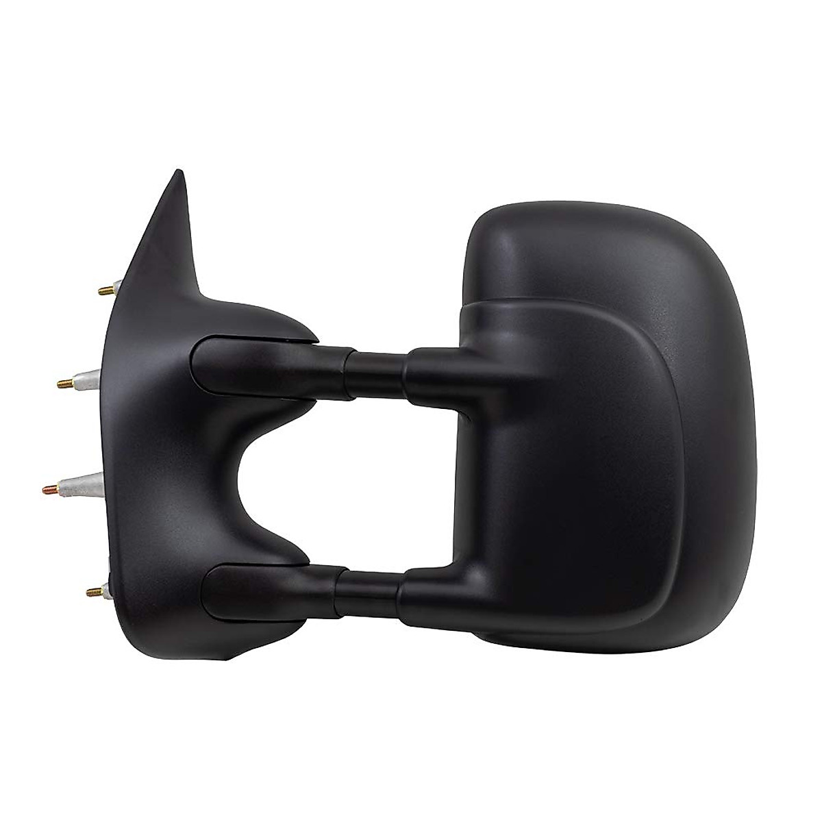 Brock Replacement Drivers Manual Tow Telescopic Side View Mirror Dual Arms Double Swing Compatible with 03-16 E-Series Van 7C2Z17683DA