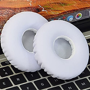 MDR-XB450AP Earpads Replacement Ear Pads Protein Leather Ear Cushion Cover Compatible with Sony MDR-XB550AP MDR-XB450AP MDR-XB450 XB650BT Extra Bass On-Ear Headphones (White)