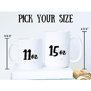 EzGift Funny StepMom Mug Gift from Stepdaughter Stepson I Smile Because Youre My Step Mom Birthday Mothers Day StepMother Gag Present Cof White