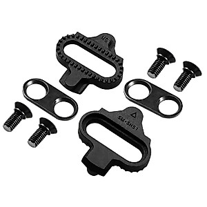 NAACOO Bike Cleats Compatible with Shimano SPD SM-SH51 - Spin Peloton Indoor Cycling Clips & Mountain MTB Bicycle Cleat Set -4° Degree Float (SH51 A)