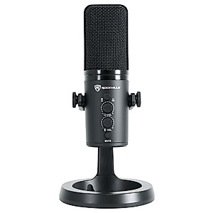 Rockville Rock-Stream PRO Gaming Streaming Recording Dual Pattern USB Microphone