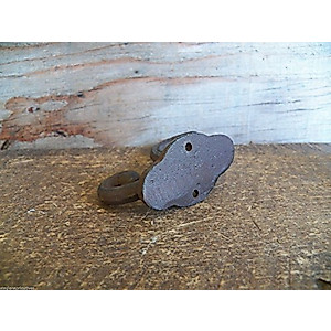 Coat Hat Hooks Cast Iron Lot Set of 6 Double Hook 3.5 Inch Antique Vintage Style