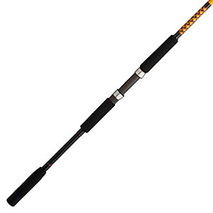 Ugly Stik Bigwater Spinning Fishing Rod,Black/Red/Yellow,9' - Medium Heavy - 15-30lb - 2pc