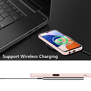 ZTOFERA Floral Case for Samsung Galaxy A34 5G,Clear Cute Flower Pattern Case for Girls Women,Flexible Silicone Protective Slim Shockproof Bumper Phone Cover for Samsung Galaxy A34 5G,Pink