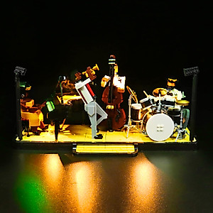 Xunsan LED Light Kit for Lego Jazz Quartet 21334 Building Blocks, Lighting Kit Designed for Lego 21334 Set, Standard Version - NOT Included Lego Model